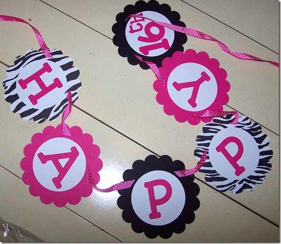 Party Pops: Zebra and Hot Pink Party!!